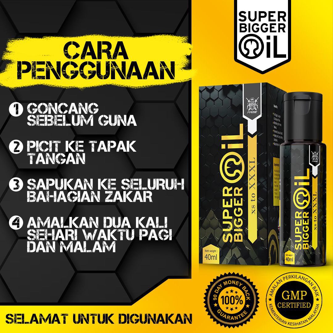 Super Bigger Oil Minyak Untuk Zakar BESAR,PANJANG, KUAT DAN TAHAN LAMA ...