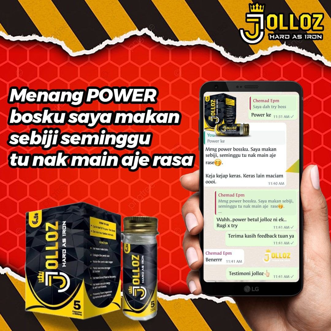 Jolloz Hard As Iron Ubat Kuat Lelaki Paling Berkesan - Ubat Kuat