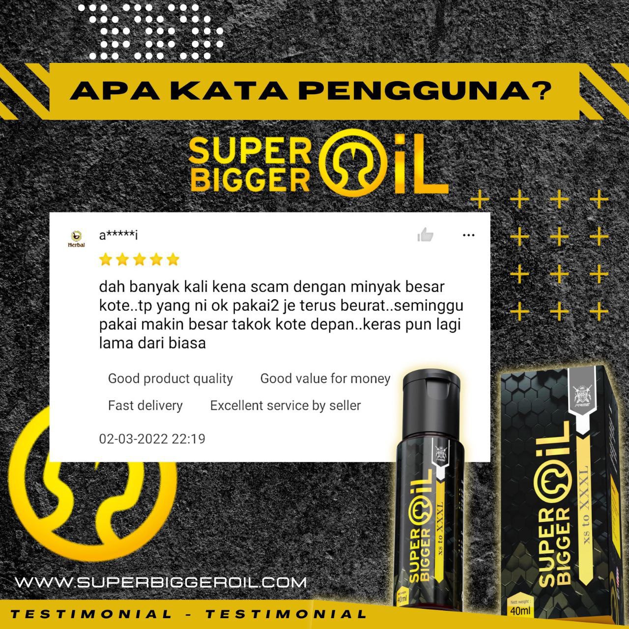 Super Bigger Oil Minyak Untuk Zakar BESAR,PANJANG, KUAT DAN TAHAN LAMA ...