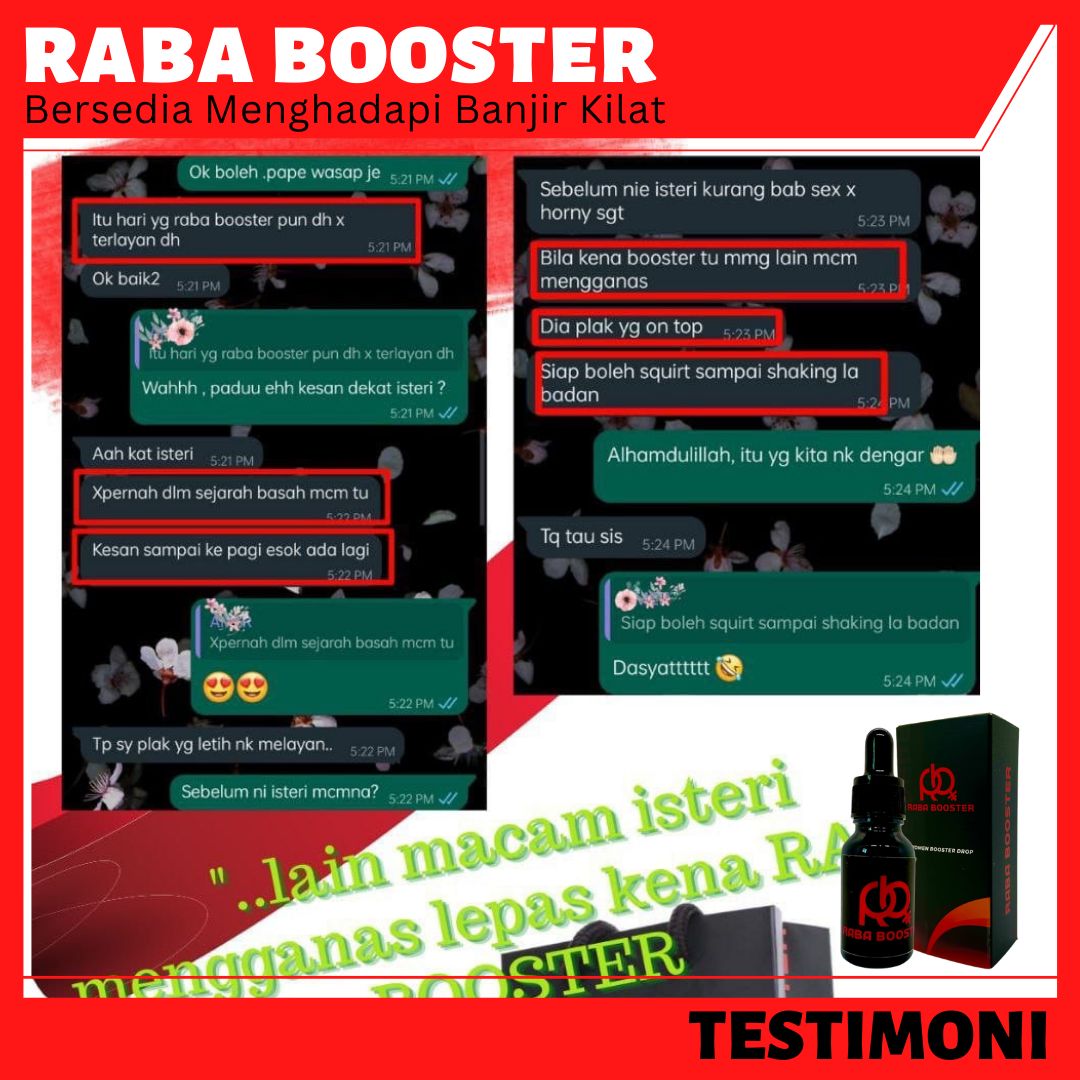 Raba Booster Cecair Perangsang Ghairah Wanita - Ubat Kuat